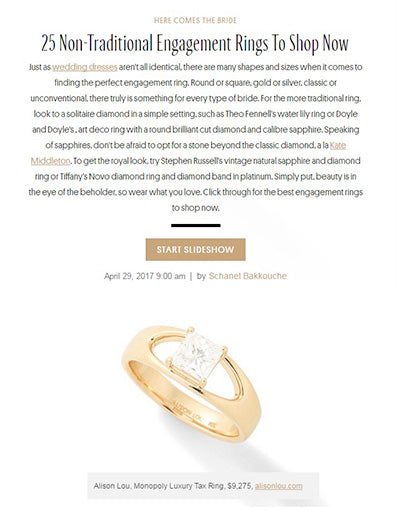 W Magazine: Monopoly Luxury Tax Ring W Magazine: Monopoly Luxury Tax ...