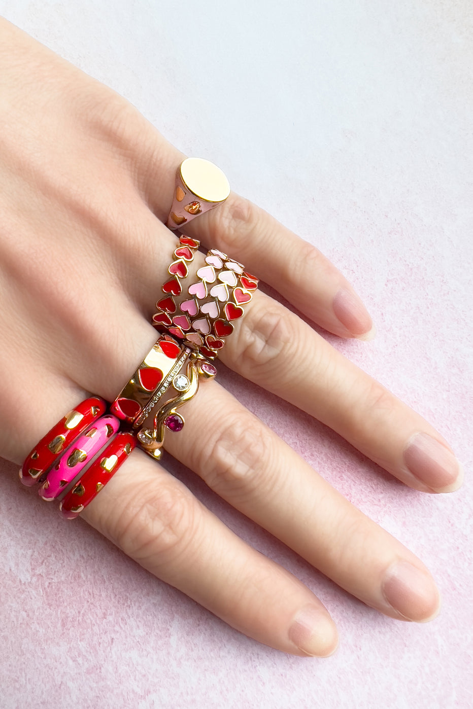 Heart Stack Ring Heart Stack Ring – Alison Lou