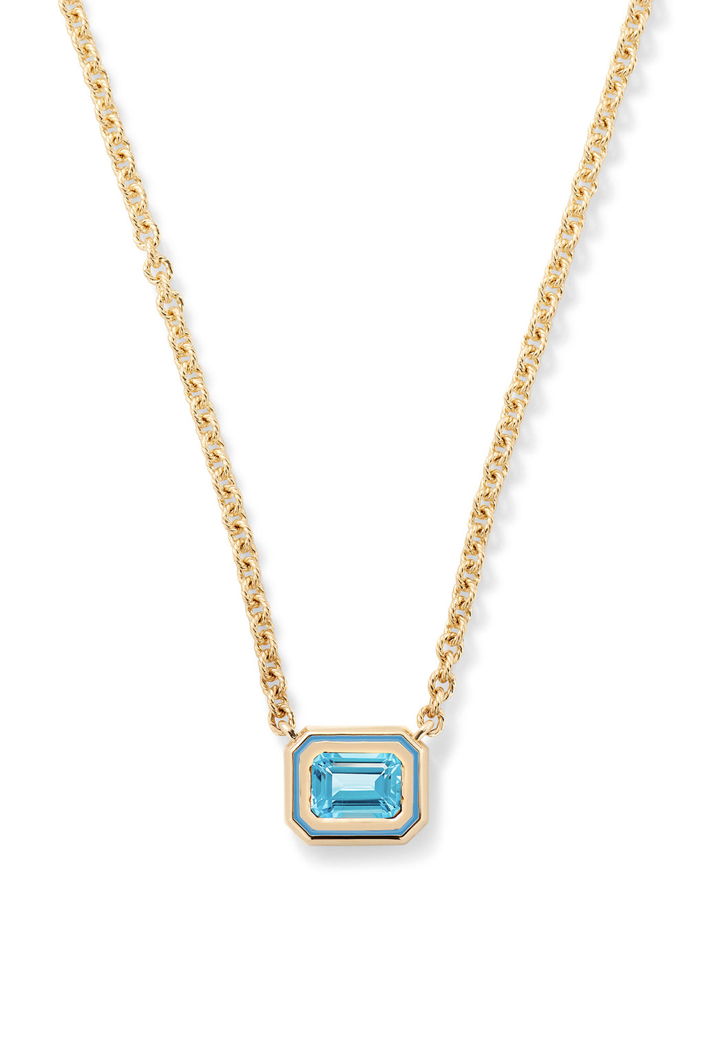 Madison Necklace with Rectangle Bezel Stone Madison Necklace with ...